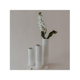 Eulenschnitt Vase "Herz" in Creme - (H)19,5 x &Oslash; 5,5 cm - 14% | Kerzen-vasen