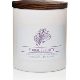 Colonial Candle Duftkerze "Floral Serenity" in Wei&szlig; - 453 g - 53% | Kerzen-vasen