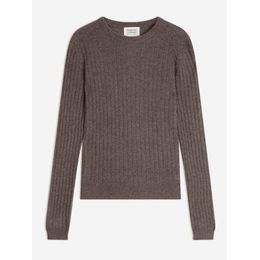 AUTHENTIC CASHMERE Kaschmir-Pullover "Bella" in Beige/ Grau - 57% | Gr&ouml;&szlig;e M | Damen-pullover-cardigans