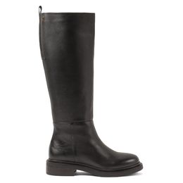 Lazamani Leder-Stiefel in Schwarz - 53% | Gr&ouml;&szlig;e 42 | Damen-stiefel