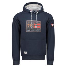 Geographical Norway Hoodie "Gofoten" in Dunkelblau - 69% | Gr&ouml;&szlig;e S | Herren-sweatshirts-jacken