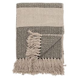 Bloomingville Plaid "Fidan" in Gr&uuml;n/ Beige - (L)160 x (B)130 cm - 13% | Decken