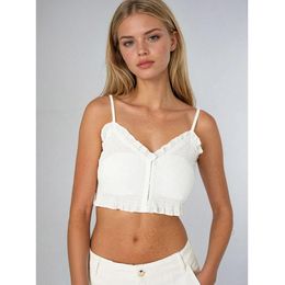 WEEKDAY Top in Wei&szlig; - 60% | Gr&ouml;&szlig;e L | Damen-tops