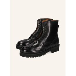Melvin & Hamilton MELVIN & HAMILTON Leder-Boots "Maria 14" in Schwarz - 52% | Gr&ouml;&szlig;e 38 | Damen-stiefel