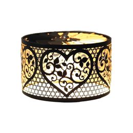 Woodbridge Karussellschirm "Heart" in Schwarz/ Gold - &Oslash; 13 cm - 47% | Kerzen-vasen