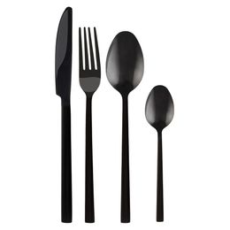 Vialli Design 24tlg. Besteck-Set in Schwarz - 15% | Gedeckter-tisch