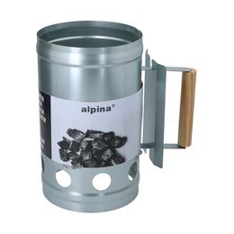 Alpina Grillstarter in Silber - (H)27 x &Oslash; 16 cm - 16% | Grills