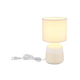 Globo lighting Tischleuchte "Rela" in Creme - (H)31,5 x &Oslash; 17,5 cm - 35% | Tischleuchten