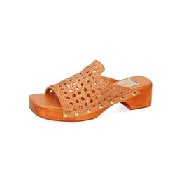 Melvin & Hamilton MELVIN & HAMILTON Leder-Clogs "Maria 1" in Orange - 52% | Gr&ouml;&szlig;e 39 | Damen-pantoletten