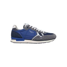 Pepe Jeans Footwear Sneakers "Brit Serie" in Grau/ Blau - 55% | Gr&ouml;&szlig;e 40 | Herrensneakers