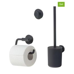 Tiger 3tlg. Set: WC-Ausstattung "Urban" in Schwarz - 26% | Badezimmer-accessoires