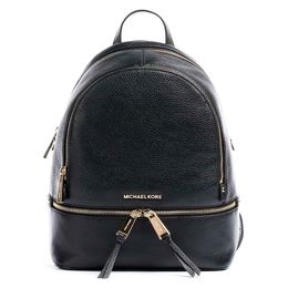 Michael Kors Leder-Rucksack in Schwarz - (B)25 x (H)36 x (T)13 cm - 41% | Damen-taschen