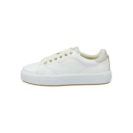 Gant Footwear Leder-Sneakers "Avino" in Wei&szlig; - 39% | Gr&ouml;&szlig;e 39 | Damen-sneakers