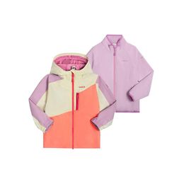 Kamik 3in1-Regenjacke "Estella" in Orange/ Gelb/ Lila - 46% | Gr&ouml;&szlig;e 128 | Kinder-outdoor-jacken