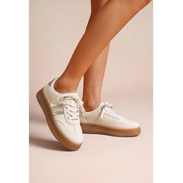 Foreverfolie Sneakers in Creme/ Gold - 64% | Gr&ouml;&szlig;e 40 | Damen-sneakers