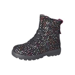 Ricosta Leder-Boots "Anni" in Schwarz/ Bunt - 43% | Gr&ouml;&szlig;e 28 | Kinderstiefel