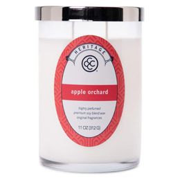 Colonial Candle Duftkerze "Apple Orchard" in Wei&szlig; - 312 g - 43% | Kerzen-vasen