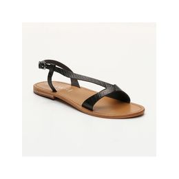 CALANK Leder-Sandalen in Schwarz - 58% | Gr&ouml;&szlig;e 39 | Damen-sandalen