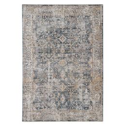 ABC Italia Kurzflor-Teppich "Caravan" in Blau/ Grau - 59% | Gr&ouml;&szlig;e 133x190 cm |