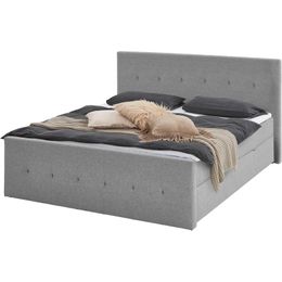 Inosign Boxbett &raquo;Tessaja, inkl. Bettkasten, in der Breite 180x200cm erh&auml;ltlich&laquo; Kopf- und Fu&szlig;teil gesteppt, inkl. Anti-Slip-Topper Stoffbezug Nordic (