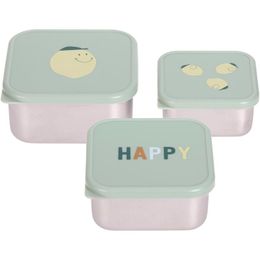 L&auml;ssig L&auml;ssig Kinder L&Auml;SSIG Lunchbox &raquo;Happy Fruits, Lemon&laquo; 3 Stk. tlg. gelb
