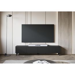 Home Affaire Lowboard &raquo;LOWBOARD PHUKET II, TV-Kommode Breite 190cm&laquo; 1 Stk. tlg. Modernes, griffloses Design mit 4 Klappen in eleganten, matten Farben 