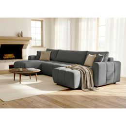 OTTO home Wohnlandschaft &raquo;YLVAA U-Form, 311 cm - OTTO. Verl&auml;ssliche Qualit&auml;t.&laquo; Schlaffunktion (132/269), Bettkasten, Feinstruktur-Bezug