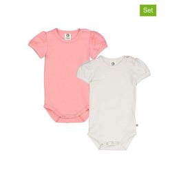 m&uuml;sli 2er-Set: Bodys in Wei&szlig;/ Rosa - 47% | Gr&ouml;&szlig;e 68 | Baby-bodys