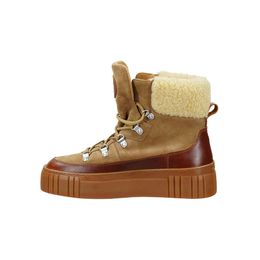 Gant Footwear Leder-Boots "Snowmont" in Hellbraun - 41% | Gr&ouml;&szlig;e 38 | Damen-stiefel
