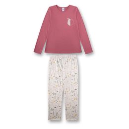 Sanetta Pyjama in Rosa/ Wei&szlig; - 45% | Gr&ouml;&szlig;e 176 | Kinder-waesche