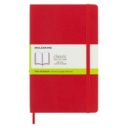 Moleskine Blanko Notizbuch in Rot - (B)13 x (H)21 cm - 45% | Buero-schulbedarf