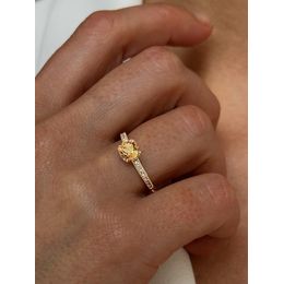 Les Petites Pr&eacute;cieuses Vergold. Ring mit Edelsteinen - 60% | Gr&ouml;&szlig;e 58 | Schmuck