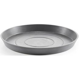 Ecopots Blumentopfuntersetzer &raquo;ROUND SAUCER Grey&laquo; BxTxH: 28,7x28,7x3 cm grau Kunststoff