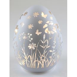 AM Design LED-Dekoleuchte ''Ei Blume'' in Wei&szlig; - (H)13 x &Oslash; 11 cm - 20% | Lichterketten-dekobeleuchtung