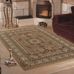 Ayyildiz Teppiche Teppich &raquo;Marrakesh 207&laquo; rechteckig 12 mm H&ouml;he Kurzflor, Orient-Optik, Webteppich, Wohnzimmer beige Kunstfaser