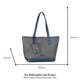 Tom Tailor Damen Tom Tailor Shopper &raquo;Xenia&laquo; mit raffiniert geometrischen "T" Print des Logos auf dem Taschenk&ouml;rper