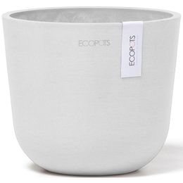 Ecopots Blumentopf &raquo;Oslo Mini 16 Wei&szlig;&laquo; f&uuml;r den Innenbereich wei&szlig; Kunststoff