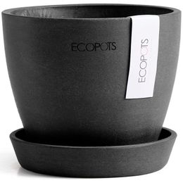 Ecopots Blumentopf &raquo;Antwerp Mini 11 Dunkelgrau&laquo; f&uuml;r den Innenbereich grau Kunststoff