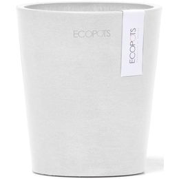 Ecopots Blumentopf &raquo;Morinda Orchidee 11 Wei&szlig;&laquo; f&uuml;r den Innenbereich wei&szlig; Kunststoff