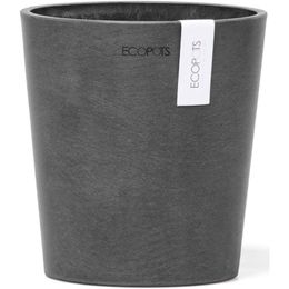 Ecopots Blumentopf &raquo;Morinda&laquo; &Oslash;xH: 14,2x16 cm grau Kunststoff