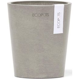 Ecopots Blumentopf &raquo;Morinda Orchidee 11 Taupe&laquo; f&uuml;r den Innenbereich grau Kunststoff