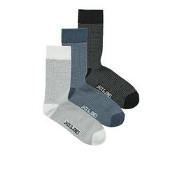 Jack & Jones Jack & Jones Herren Freizeitsocken &raquo;JACBRYAN BIRD EYE SOCKS 3 PACK SN&laquo; 3 Paar tlg. mit Logostickerei Einheitsgr&ouml;&szlig;e