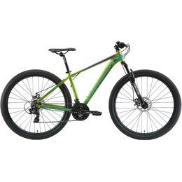 Bikestar Mountainbike 21 Gang Shimano RD-TY300 Schaltwerk Kettenschaltung f&uuml;r Damen und Herren, Kettenschaltung gr&uuml;n Mountainbike