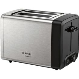 Bosch Toaster &raquo;TAT4P420DE DesignLine&laquo; 2 kurze Schlitze 820 W schwarz Toaster