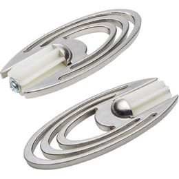 Liedeco Gardinenstangen-Endst&uuml;ck &raquo;Endst&uuml;ck, Endknopf Saturn f&uuml;r 16 mm Stangen&laquo; Endst&uuml;ck, Endknopf silber