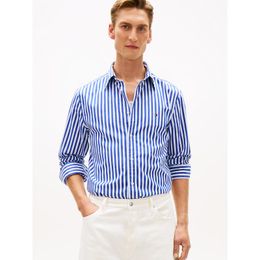 Tommy Hilfiger Herren Langarmhemd &raquo;FLEX POPLIN CLASSIC STP Regular Fit&laquo; gestreift, Button-Down-Kragen L, N-Gr
