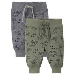 bonprix Jungen bonprix Jerseyhose aus Baumwolle, mit elastischem Bund und Kordel, casual Stil gr&uuml;n 80/86, N-Gr