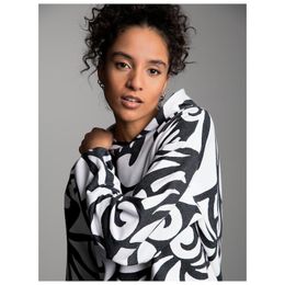 TRIGEMA Damen Kapuzensweatshirt &raquo;TRIGEMA Hoodie mit abstraktem Allover-Print&laquo; M