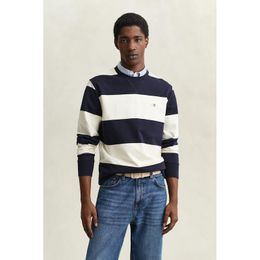 Gant Herren Sweatshirt &raquo;STRIPED C-NECK&laquo;, mit Rundhals und Logostickerei XL