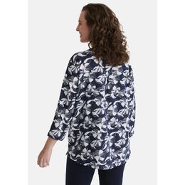STOOKER WOMEN Damen STOOKER WOMEN 3/4-Arm-Shirt &raquo;MARIE Print Shirt Bluse 3/4-Arm&laquo; Regular Fit Shirt Bluse Baumwolle Shirt Knopfleiste f&uuml;r Damen 44/46